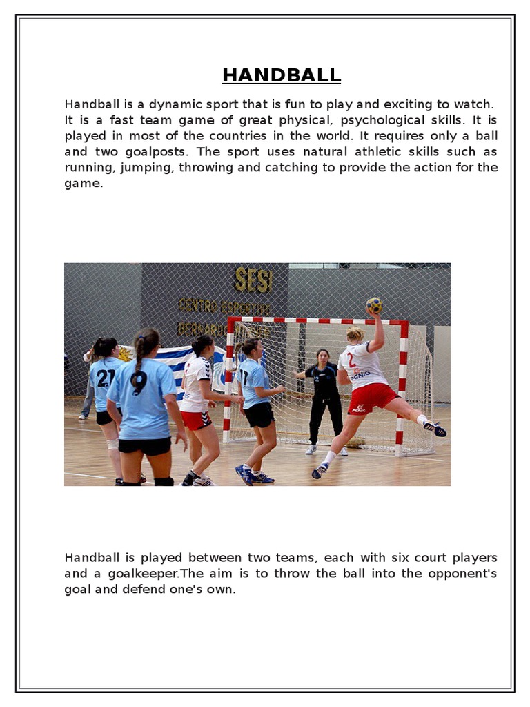 Handball | PDF | Flexibility (Anatomy) | Referee