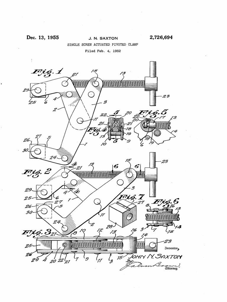 Single Screw Actuated Pivoted Clamp | PDF | Screw | Mechanical Engineering
