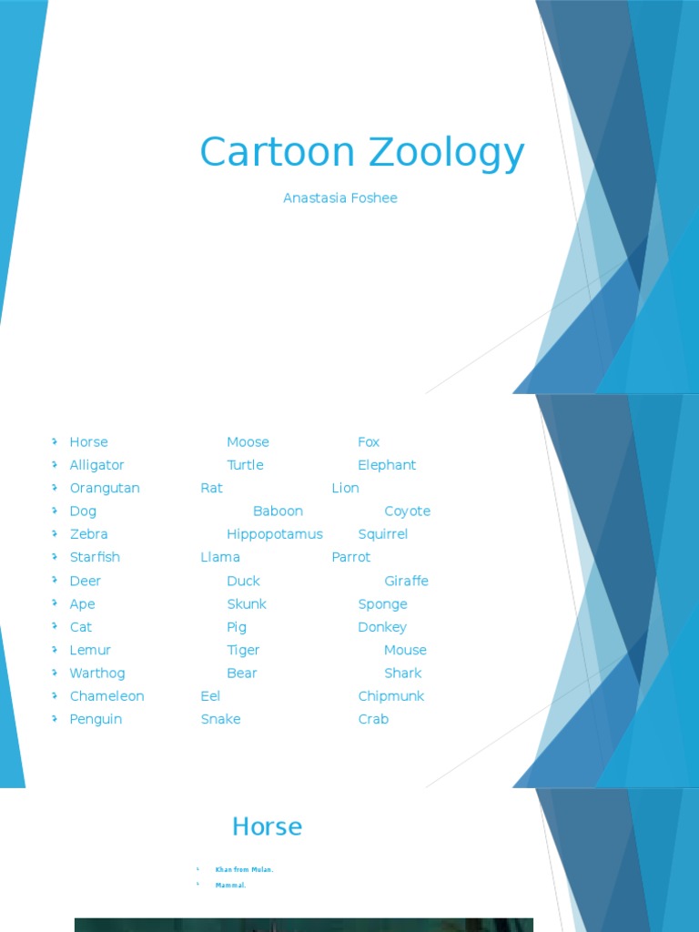 Cartoon Zoology | PDF
