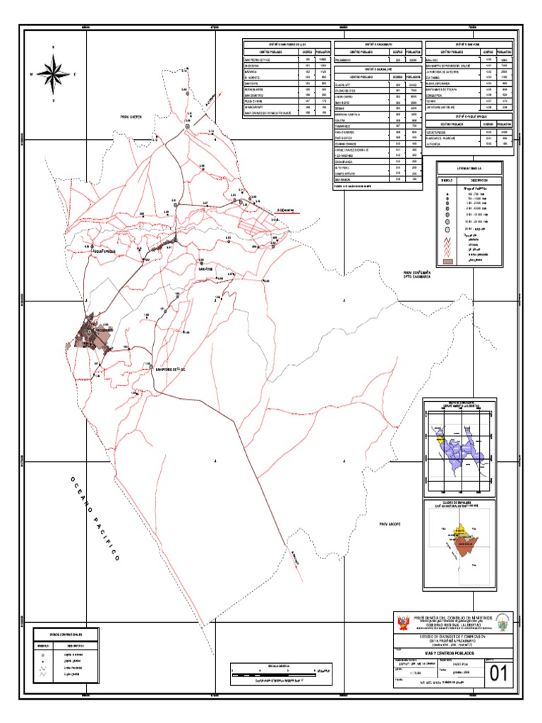 EDZ PACASMAYO D. Mapa - 01 - Vias - y - CCPP PDF | PDF | Deportes