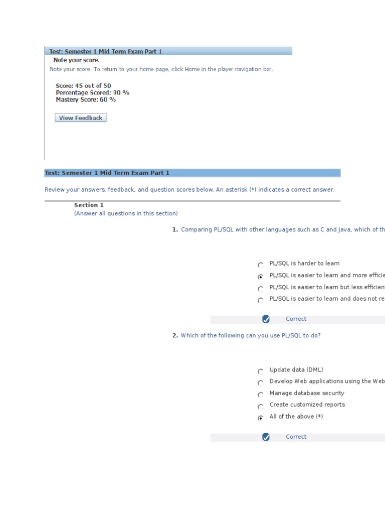 Mid Term Exam Part 1 PL SQL | PDF | Pl/Sql | Sql