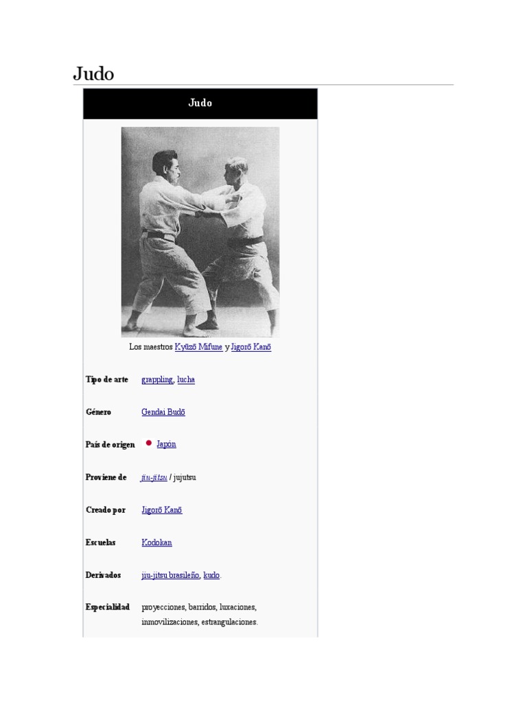 Judo | PDF | Judo | Jiujitsu