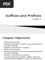 Prefixes and Suffixes | PDF | Pathology | Medical Specialties