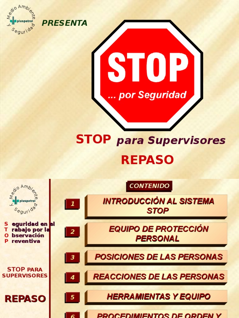 SISTEMA STOP PARA SUPERVISORES | PDF