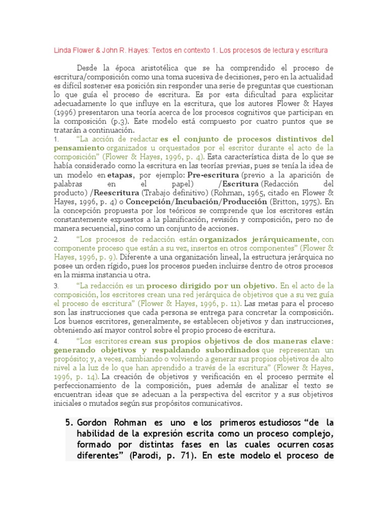 Linda Flower | PDF | Conocimiento | Memoria