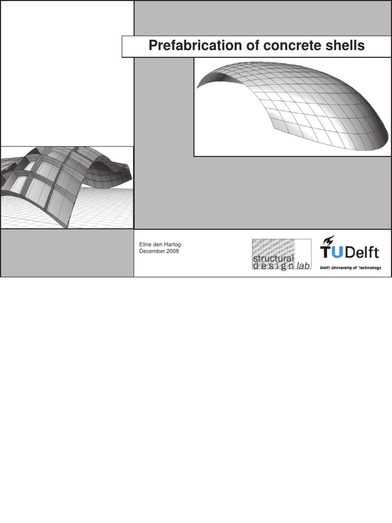 Prefabrication Concrete Shells | PDF | Concrete | Composite Material
