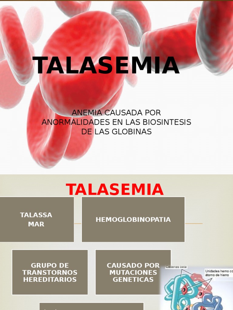 TALASEMIA | PDF | Hematología | Sangre