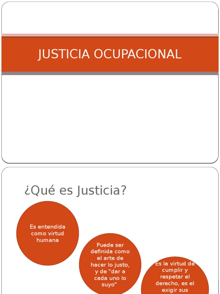 Justicia Ocupacional | PDF | Segregación racial | Justicia