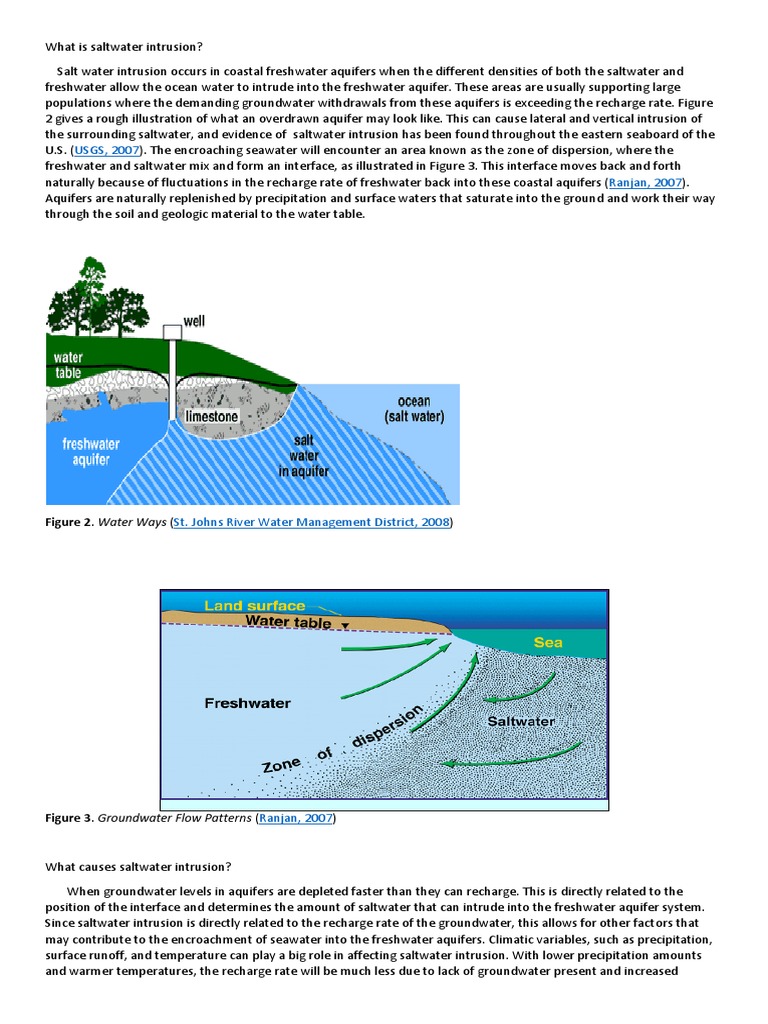 What Is Saltwater Intrusion | PDF | Aquifer | Water Resources