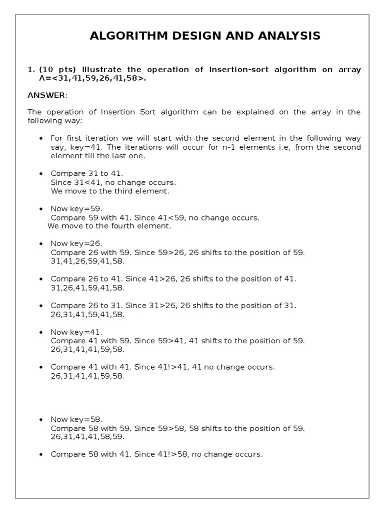 Algorithm Design And Analysis Pdf Time Complexity Algorithms And 4295