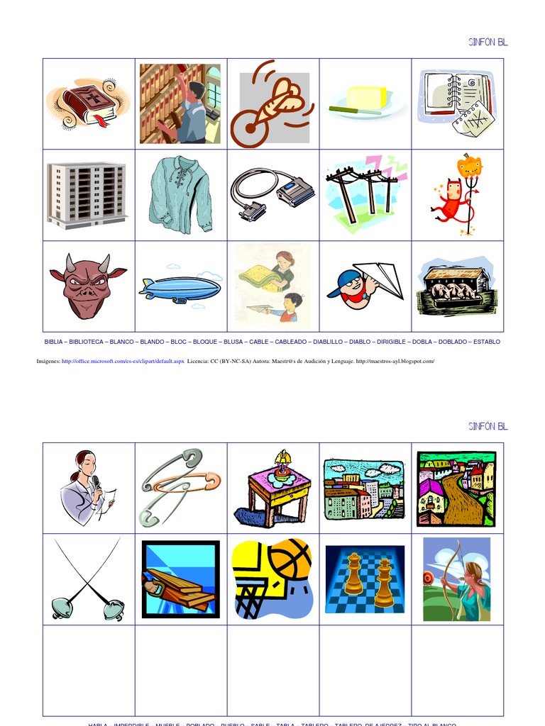 Actividades con Sinfones en Español | PDF