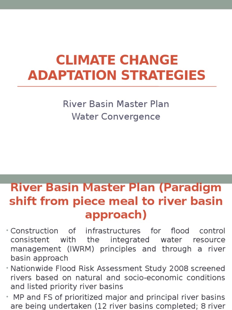 SONA CCadaptation River Convergence | PDF | Drainage Basin | Flood