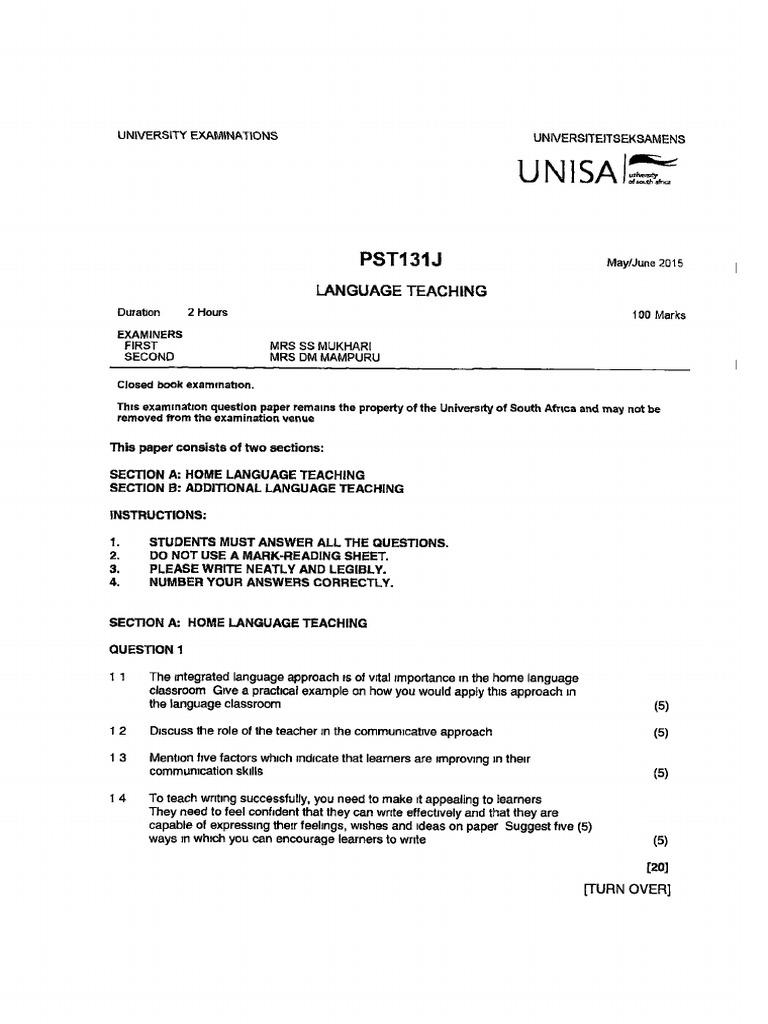 PST131J-2015-6-E-1 Exam | PDF