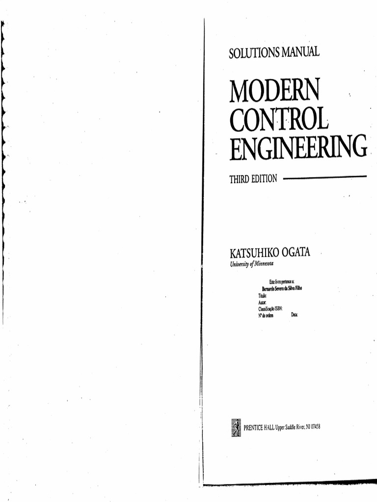 Ogata Solutions - 3 Edição | PDF