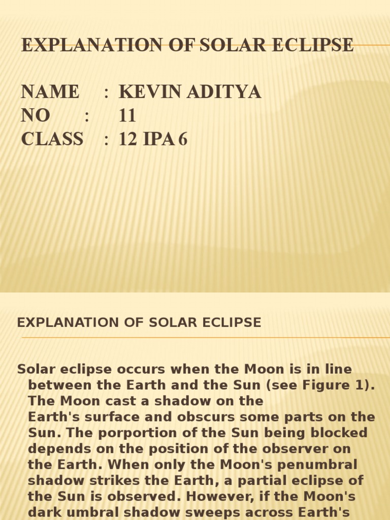 Understanding Solar Eclipses Explained | PDF