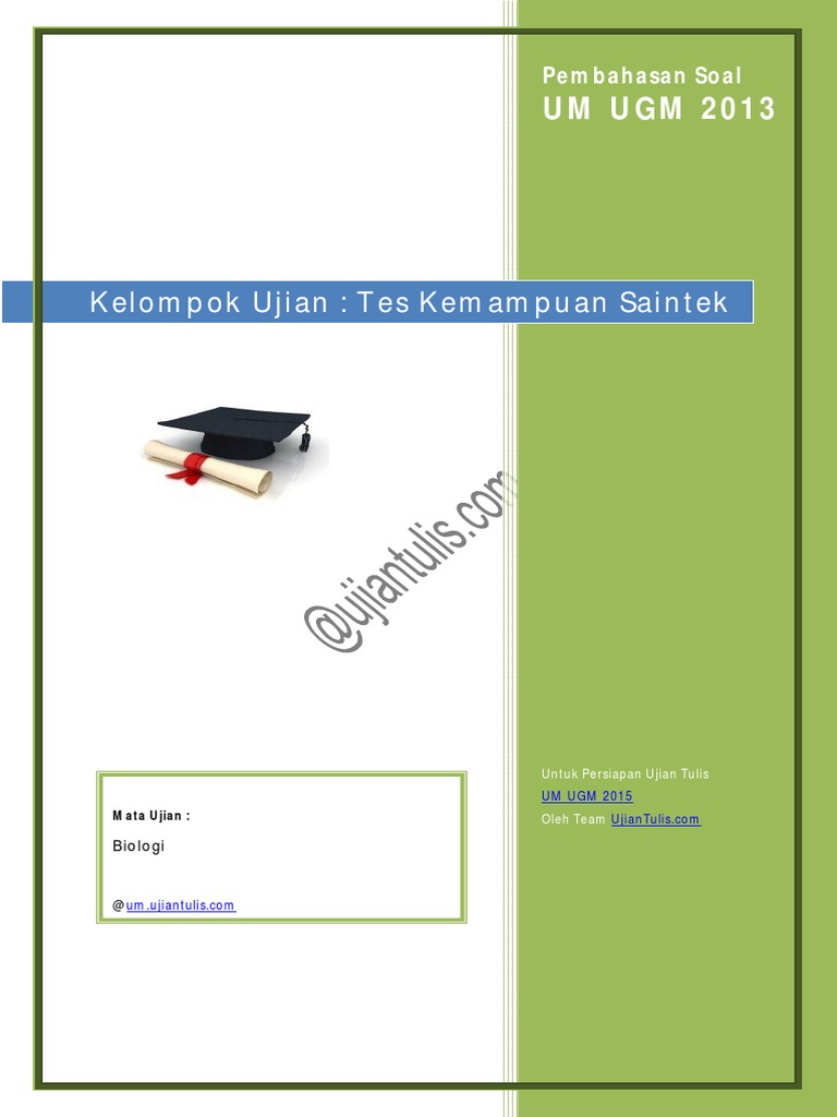 Pembahasan Um Ugm Biologi 2013 | PDF | Sains & Matematika