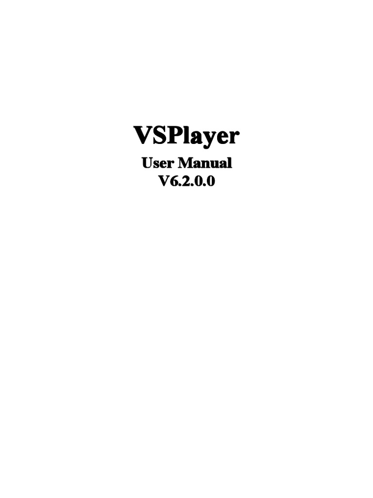 VSPlayer User Manual for Windows | PDF | Icon (Computing) | Graphical ...