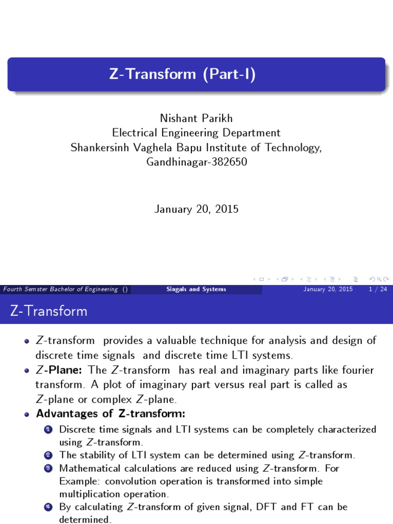 Ss Ztransform | Download Free PDF | Mathematical Relations | Mathematical Objects