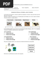 Prova Animais Vertebrados e Invertebrados | PDF