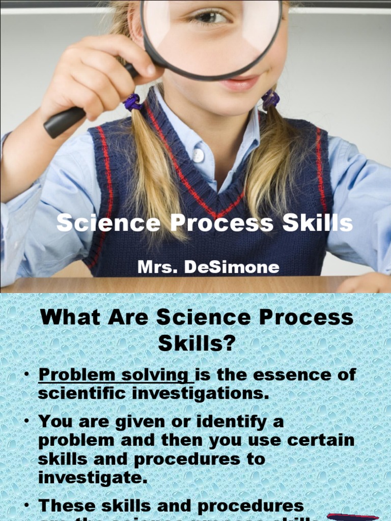 Science Process Skills | PDF | Prediction | Scientific Method