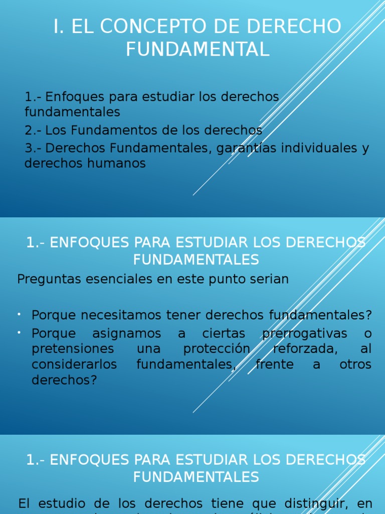 Concepto y Fundamentos de Derechos Fundamentales | PDF | Derechos ...