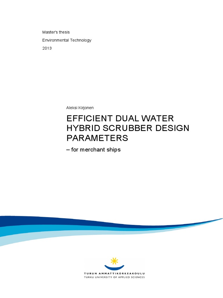Efficient Dual Water Hybrid Scrubber Design Parameters - For Merchant ...