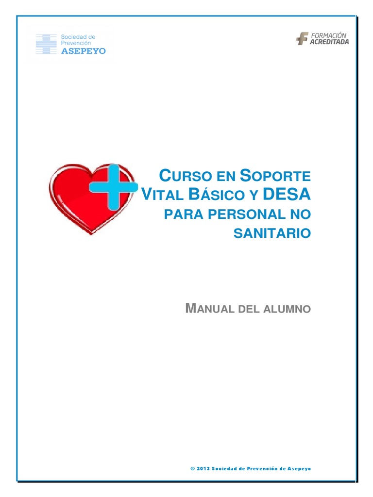 Curso SVB y DESA | PDF | Reanimación cardiopulmonar | Arritmia cardiaca