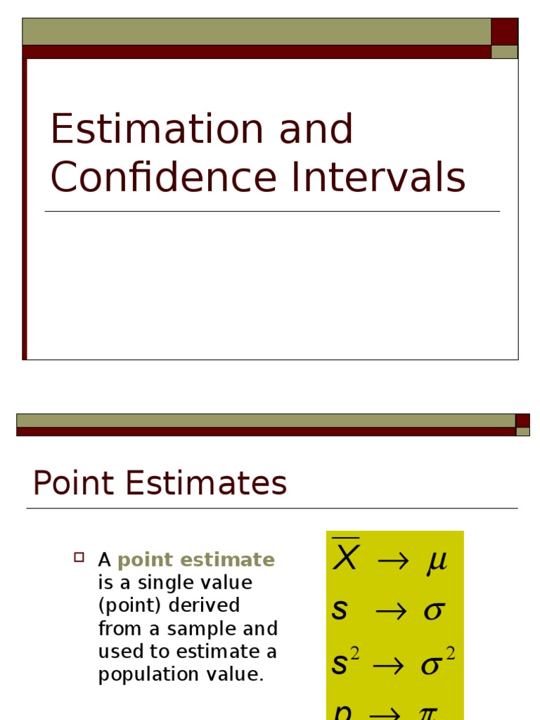 Estimating Confidence Intervals Explained | PDF | Confidence Interval ...