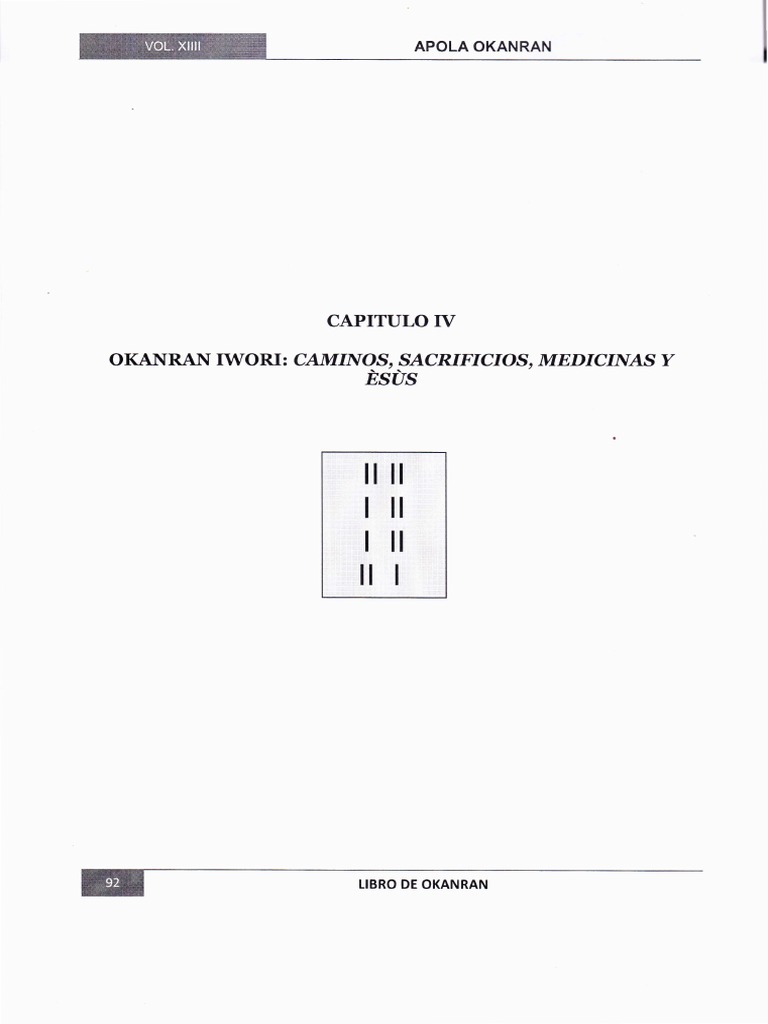 Okanran Iwori: Caminos y Sacrificios | PDF | Santeria | Religión y creencia