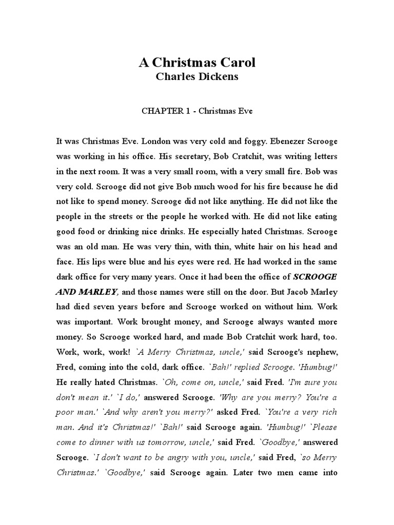 Cuento de Navidad | PDF | Ebenezer Scrooge | Tiny Tim (A Christmas Carol)