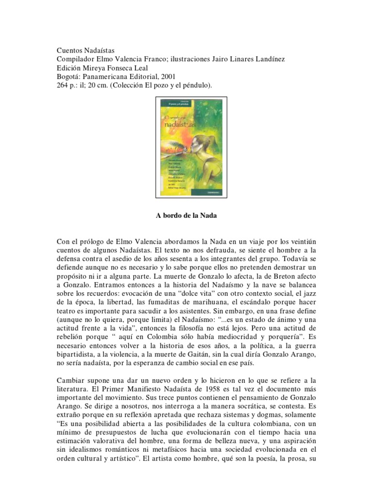Cuentos Nadaistas | PDF | Science | Ciencia filosófica
