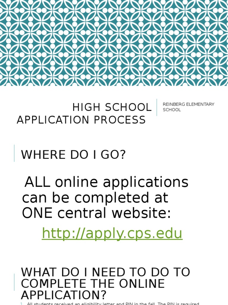 CPS High School Application Guide | PDF