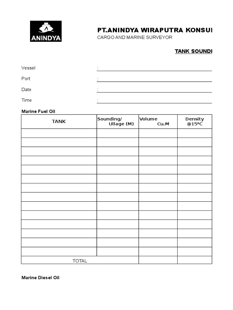 Form Bunker Survey | PDF | Fuel Oil | Industries