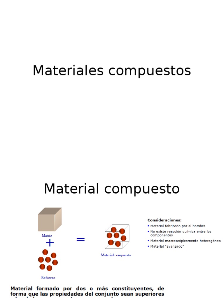 Materiales Compuestos | PDF | Material compuesto | Ingeniería de ...