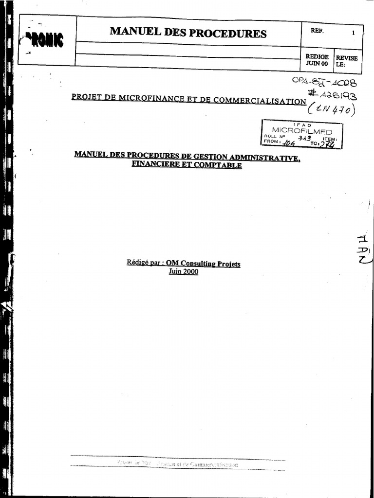 Exemple de Manuel de Procédure | PDF
