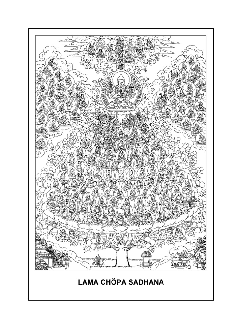 Lama Chöpa Sadhana Guide | PDF | Vajrayana | Mahayana