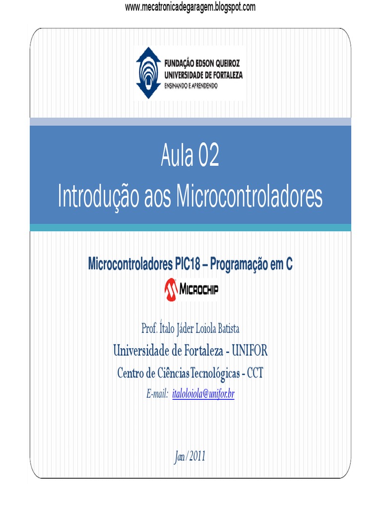 Introdução aos Microcontroladores PIC | PDF | Microcontrolador ...