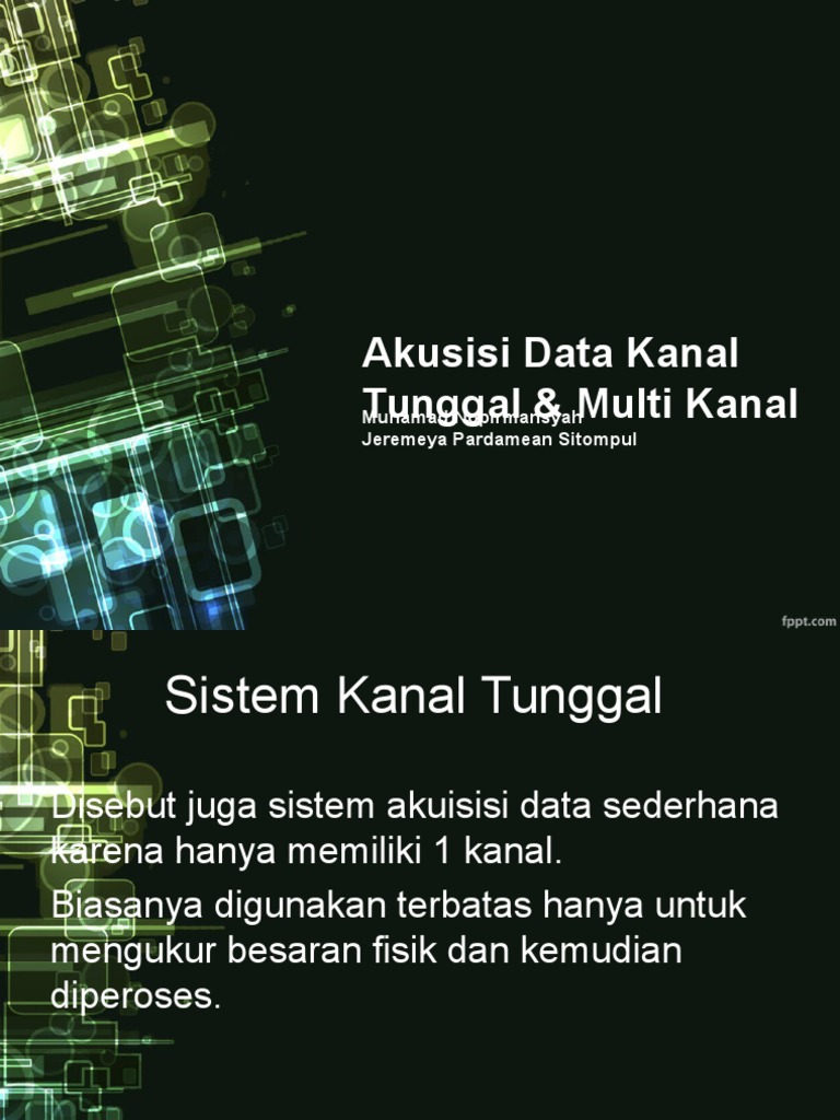Sistem Kanal Tunggal Dan Multi Kanal | PDF