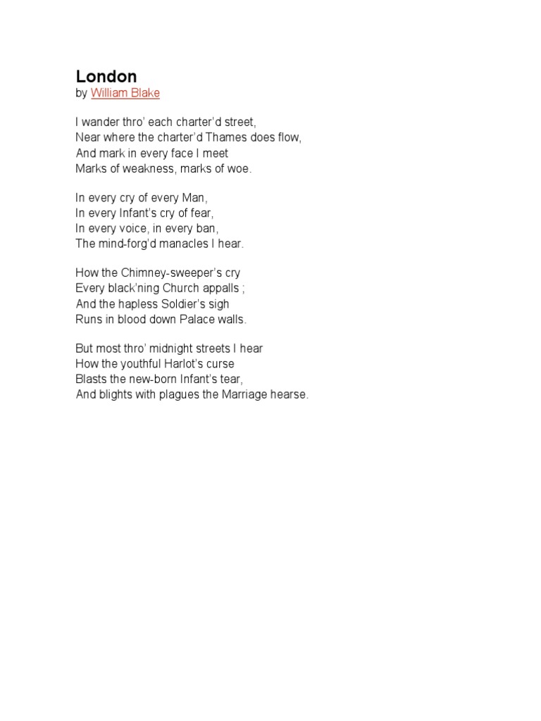 London: William Blake | PDF