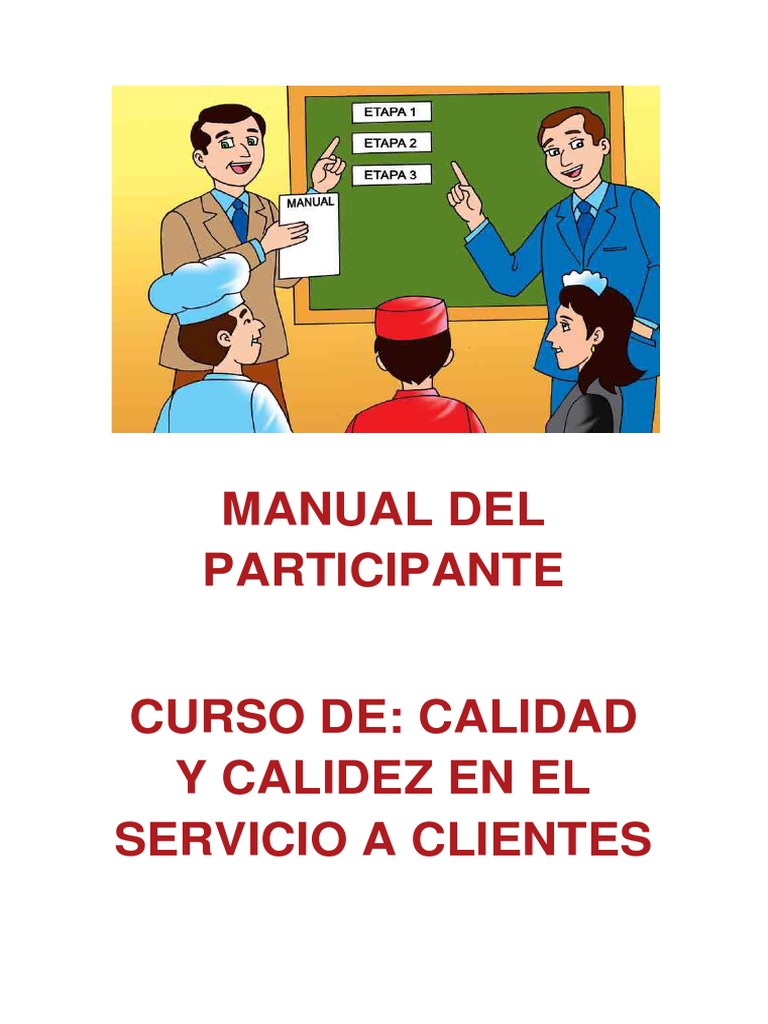 Manual de Servicio Al Cliente | PDF | Calidad (comercial) | Cliente