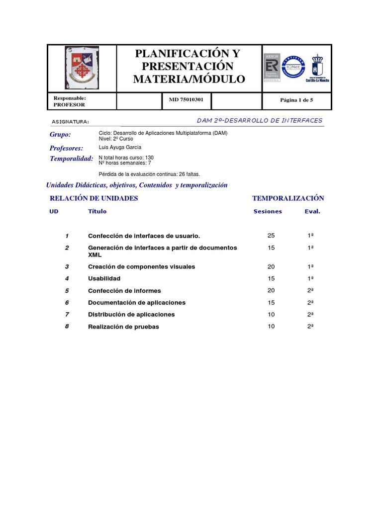Desarrollo de Interfaces | Descargar gratis PDF | Usabilidad | Interfaz ...
