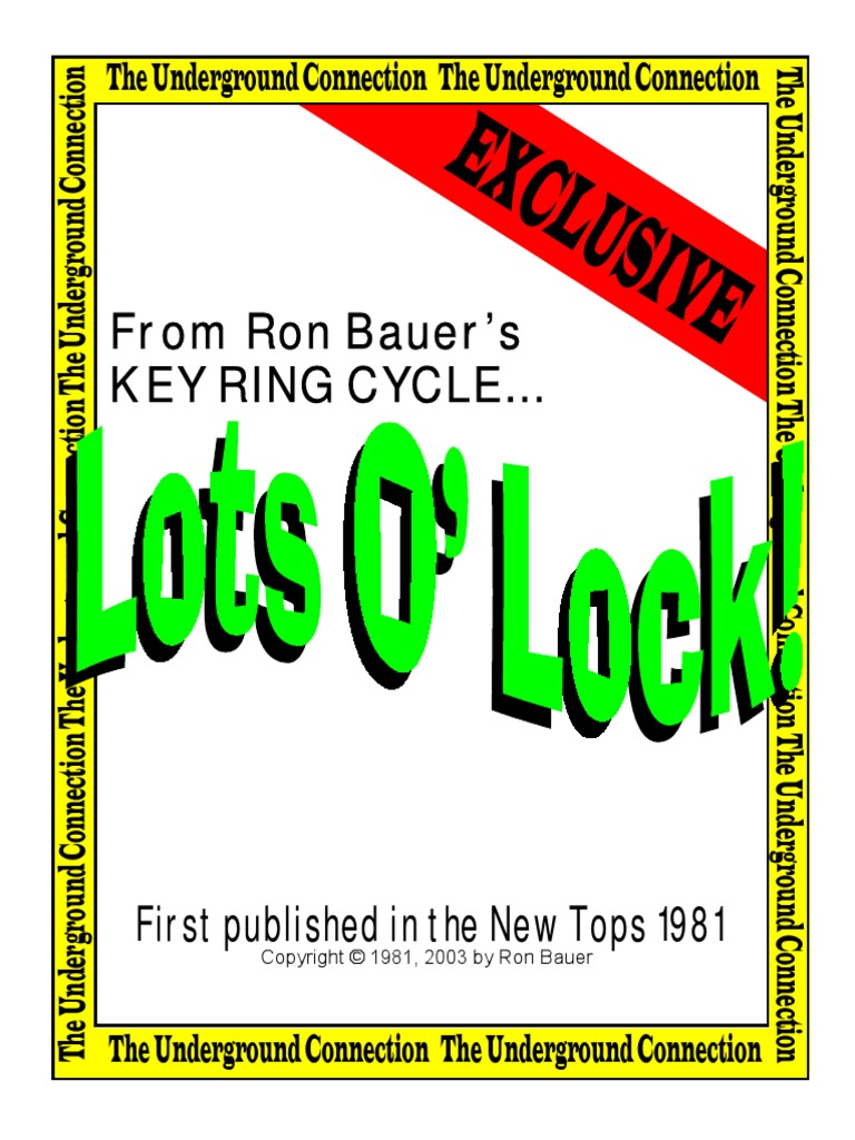Ron Bauer - Lots O' Lock | PDF | Leisure