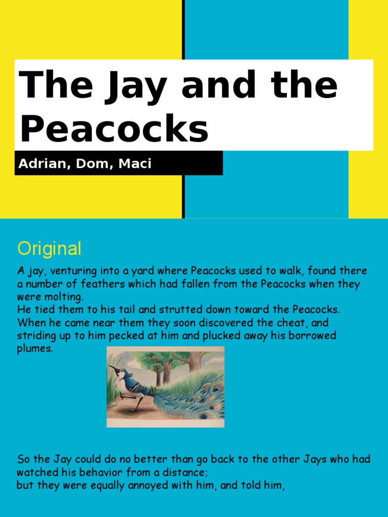 Fables - The Jay and The Peacocks Adrian Dom Maci | PDF | Art | Young Adult