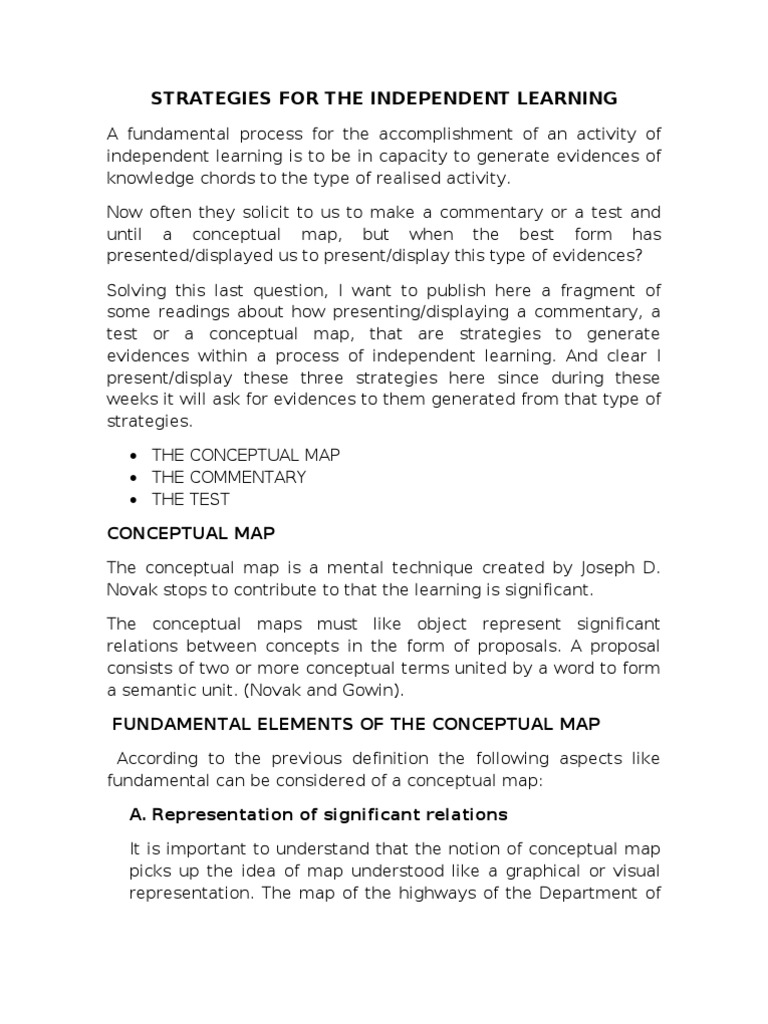 Independent Learning Strategies Explained | PDF