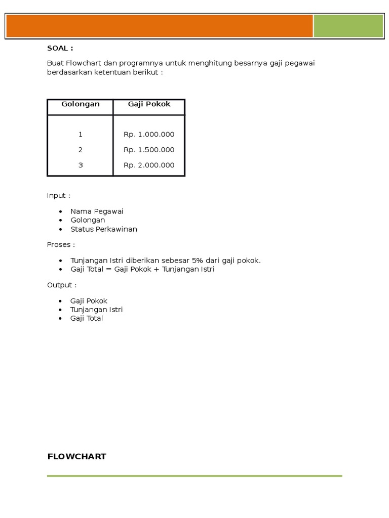 Menghitung Gaji Pegawai | PDF