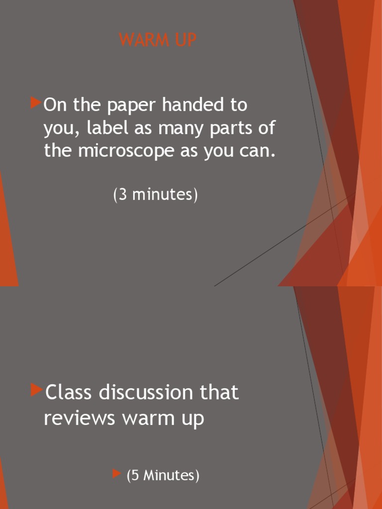 Microscope Presentation Pdf Microscope Optics