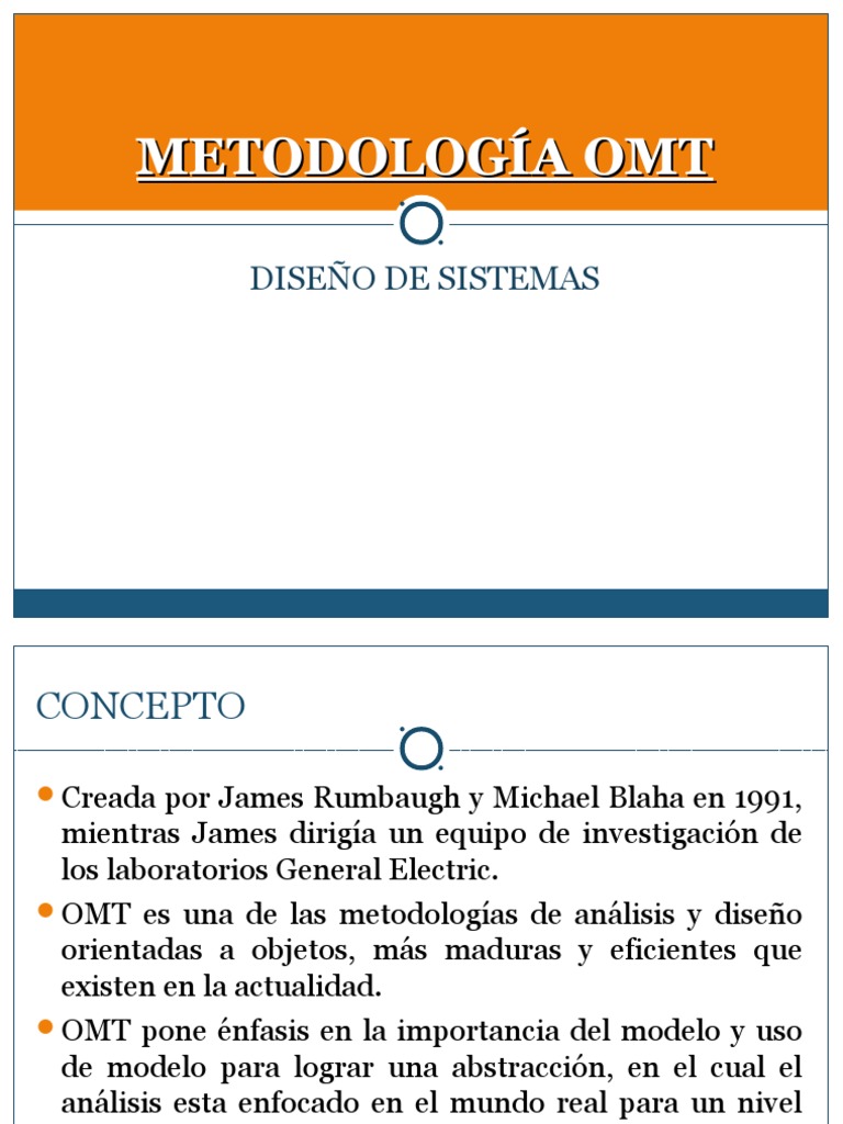 Metodología OMT (James Rumbaugh y Michael Blaha 1991) | PDF