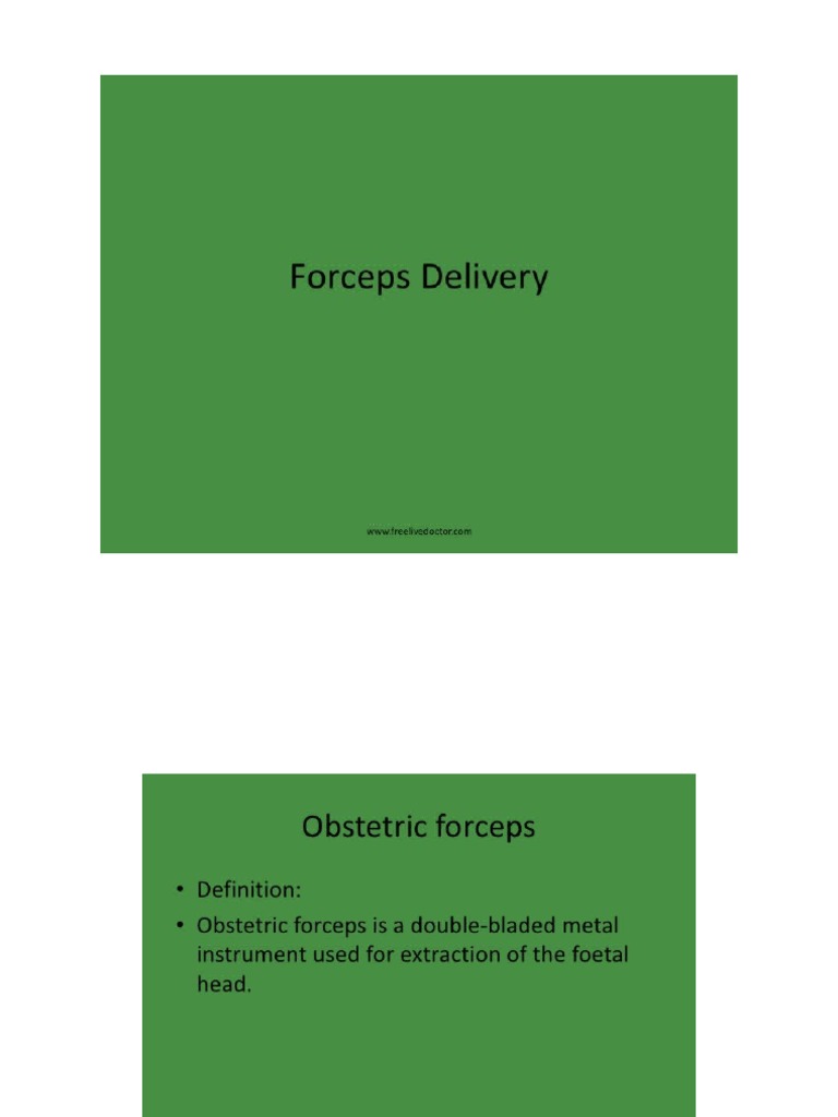 Forcep Delivery | PDF