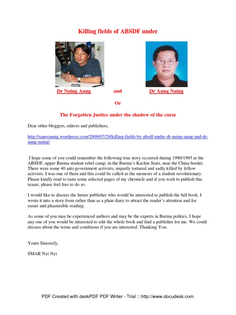 Absdf NB Killing | PDF | Myanmar | Torture