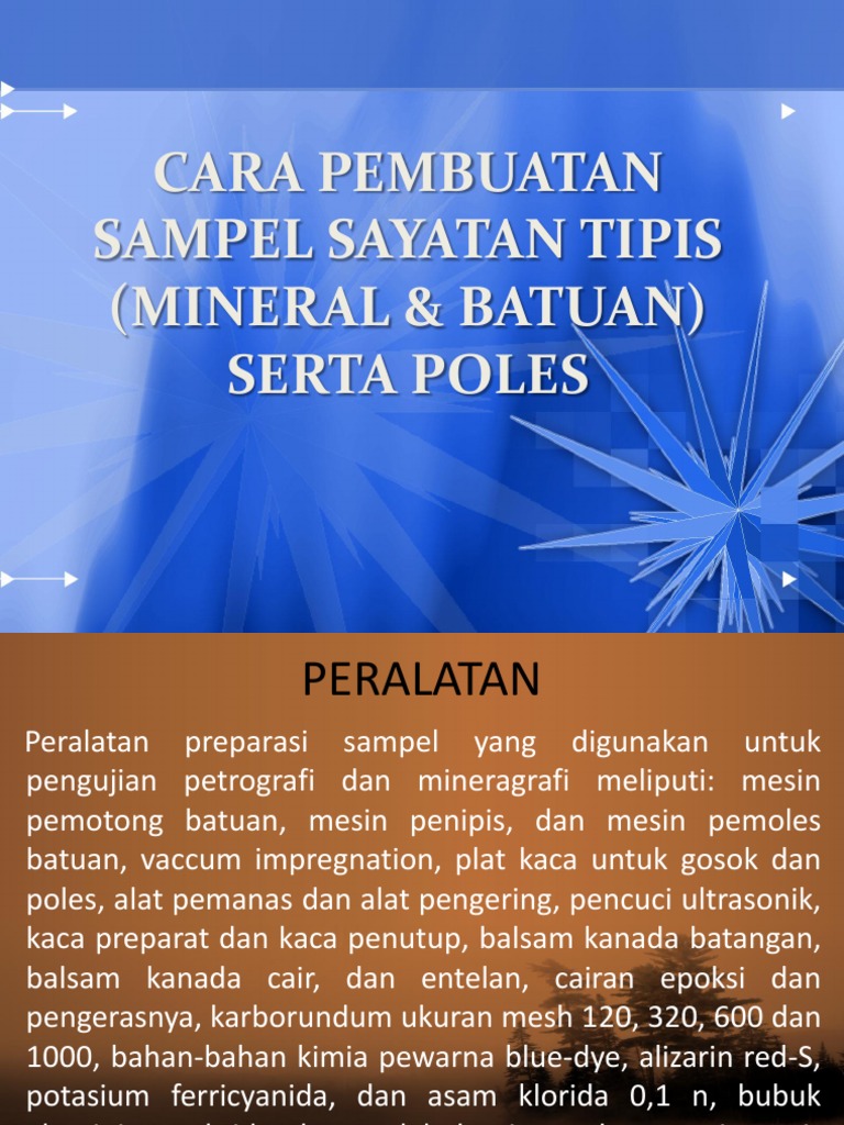 Cara Pembuatan Sayatan Tipis PDF | PDF